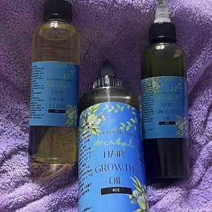 Hair Growth Oil Bundle - Etsy
