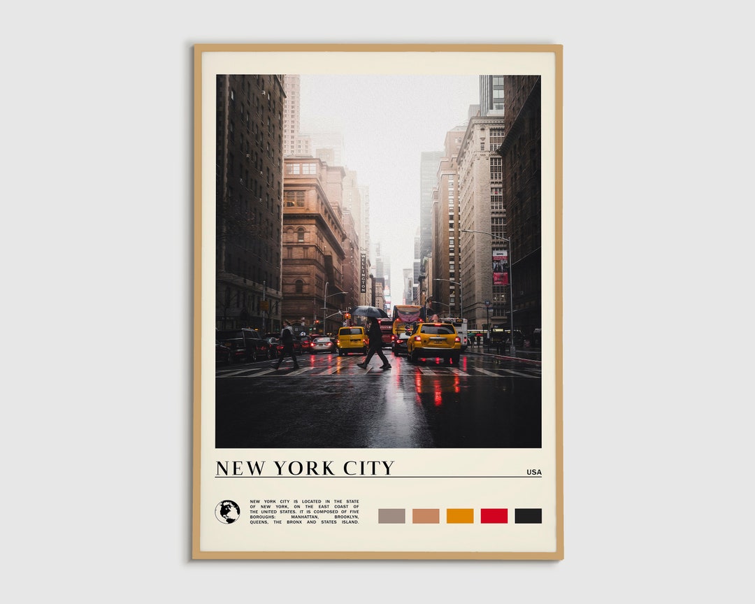 Digital Oil Paint, New York City Print, New York Wall Art, New York Poster, New York Photo, New ...