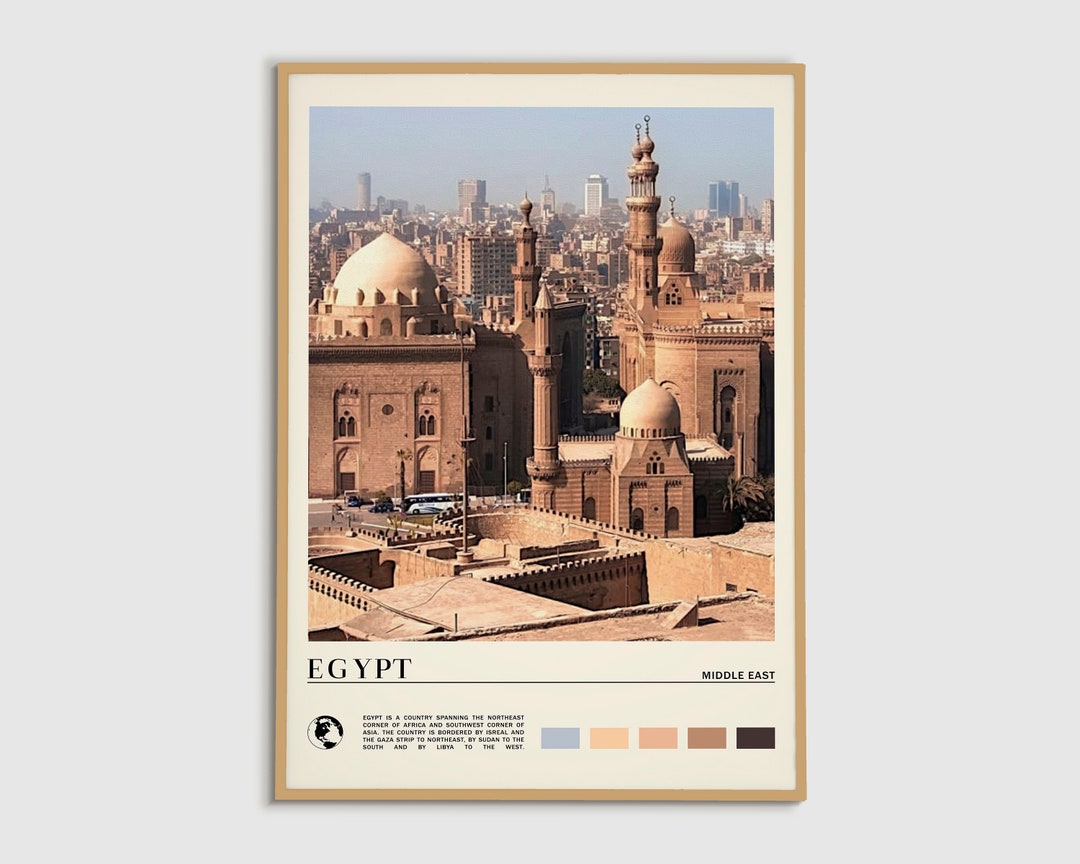 Digital Oil Paint, Egypt Print, Egypt Wall Art, Egypt Poster, Egypt ...