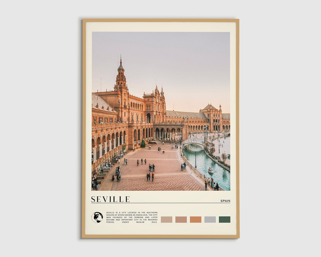 Digital Oil Paint, Seville Print, Seville Wall Art, Seville Poster ...