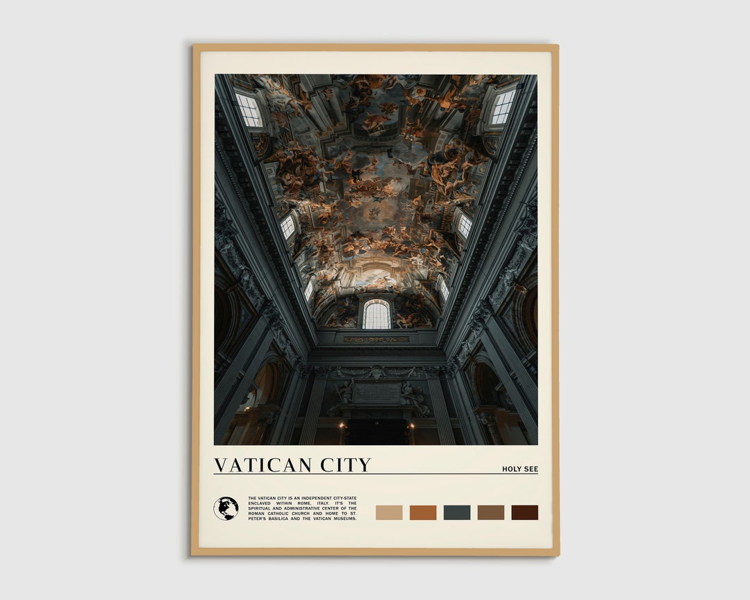 Digital Oil Paint, Vatican City Print, Vatican City Wall Art, Vatican ...