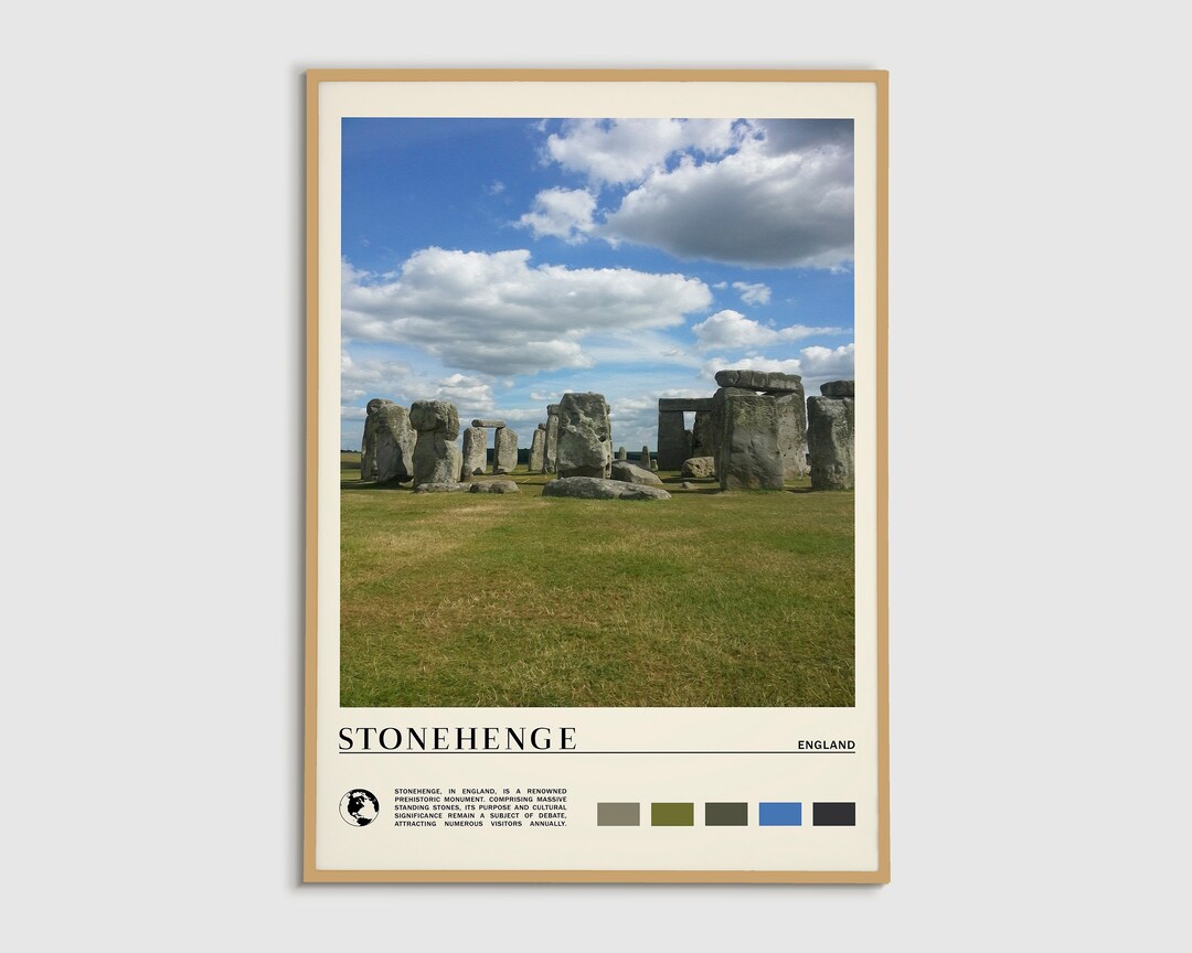 Digital Oil Paint, Stonehenge Print, Stonehenge Wall Art, Stonehenge ...