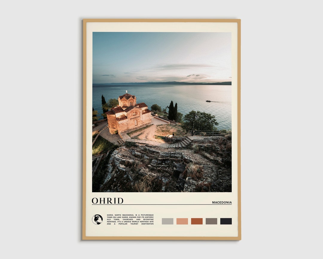 Digital Oil Paint, Ohrid Print, Ohrid Wall Art, Ohrid Poster, Ohrid ...