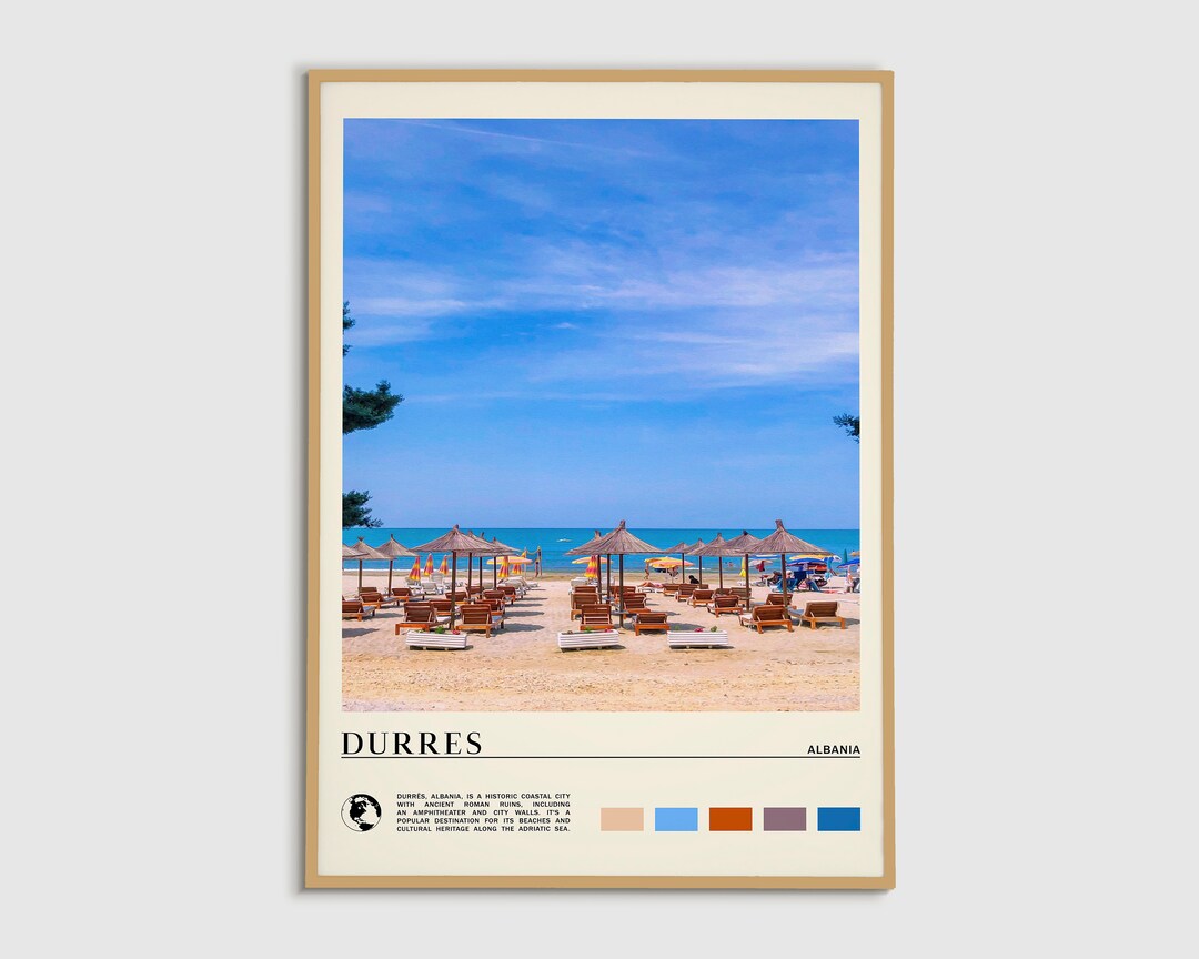 Digital Oil Paint, Durres Print, Durres Wall Art, Durres Poster, Durres ...