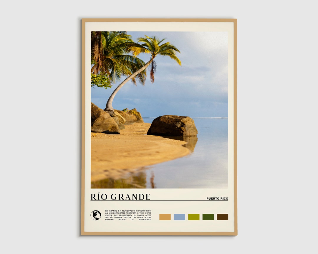 Digital Oil Paint, Río Grande Print, Río Grande Wall Art, Río Grande ...