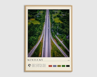 Kentucky Travel Poster, Kentucky Horse Racing Poster, Kentucky Vintage ...