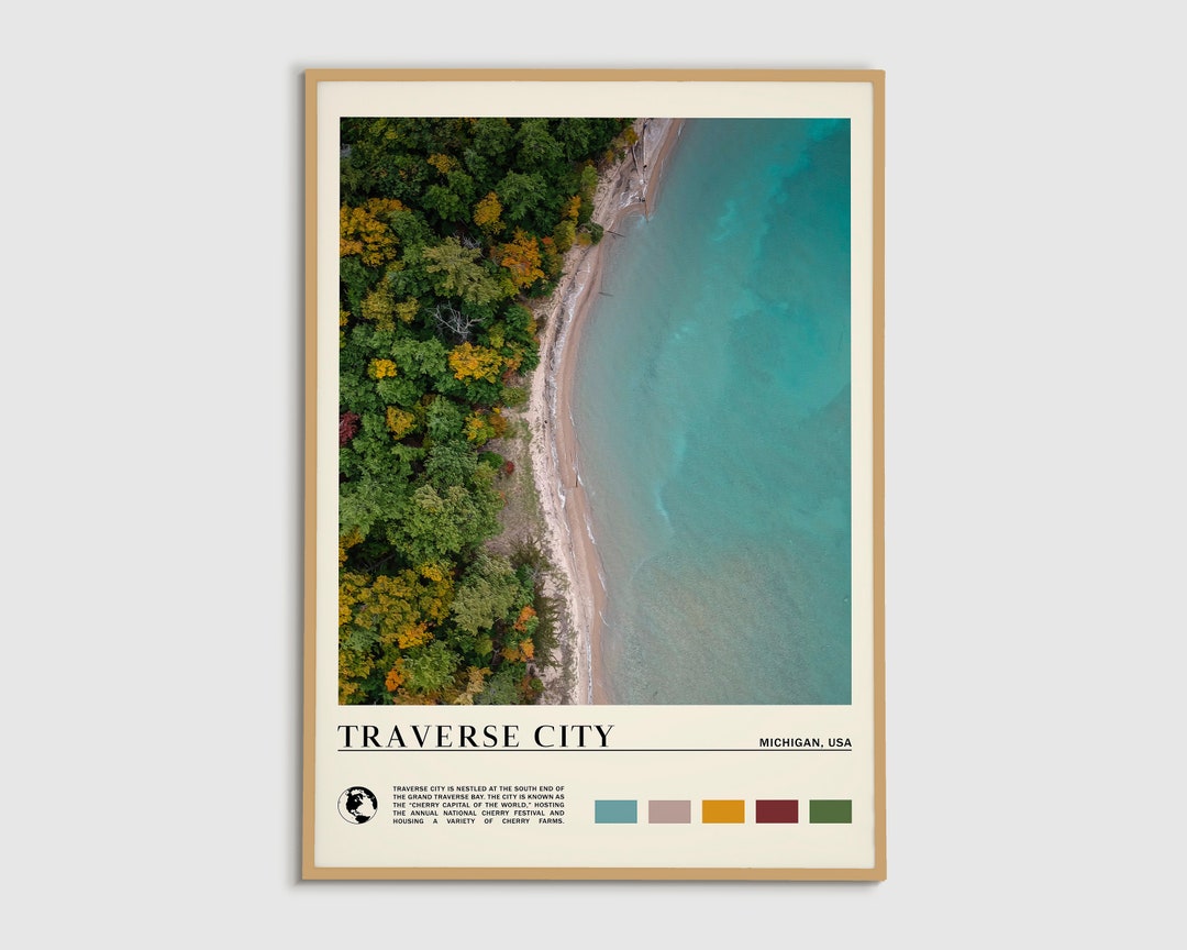 Digital Oil Paint, Traverse City Print, Traverse City Wall Art ...