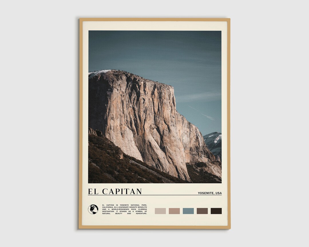 Digital Oil Paint, El Capitan Print, El Capitan Wall Art, El Capitan ...