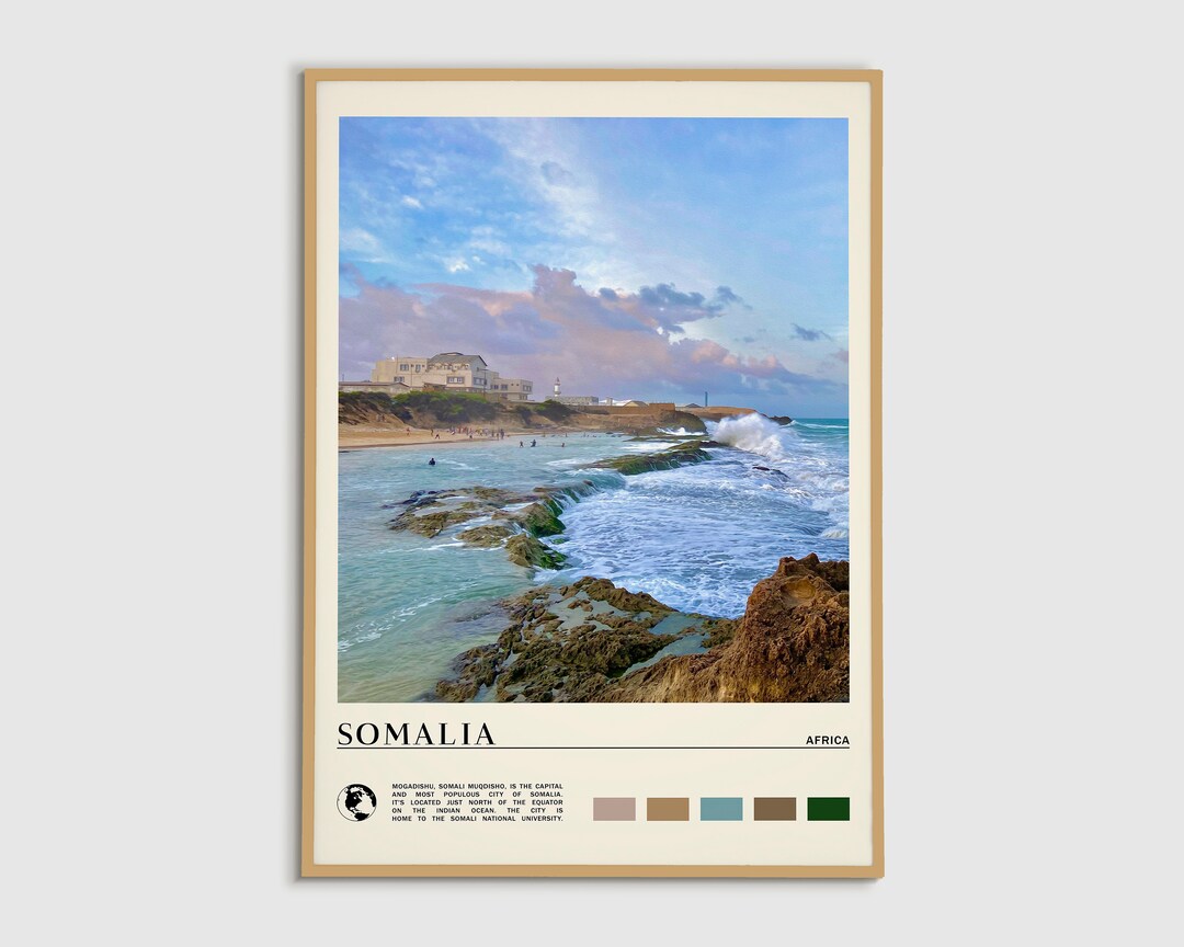 Digital Oil Paint, Somalia Print, Somalia Wall Art, Somalia Poster ...