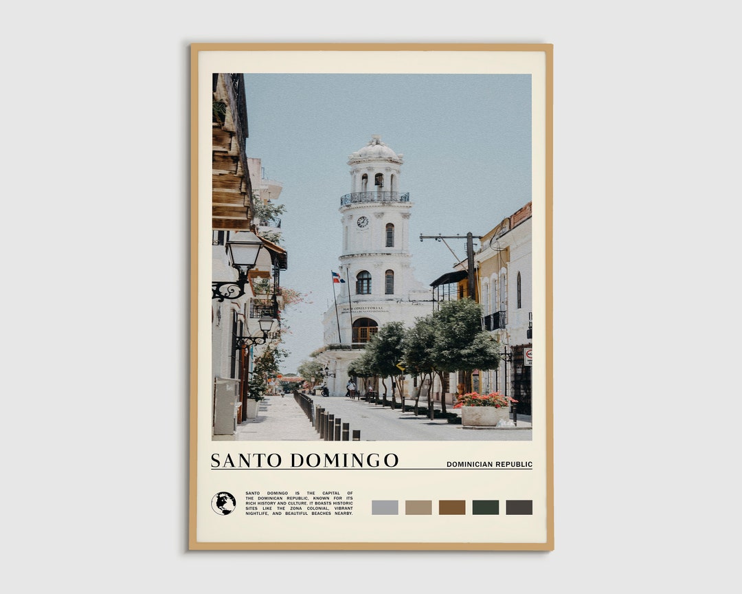 Digital Oil Paint, Santo Domingo Print, Santo Domingo Wall Art, Santo ...