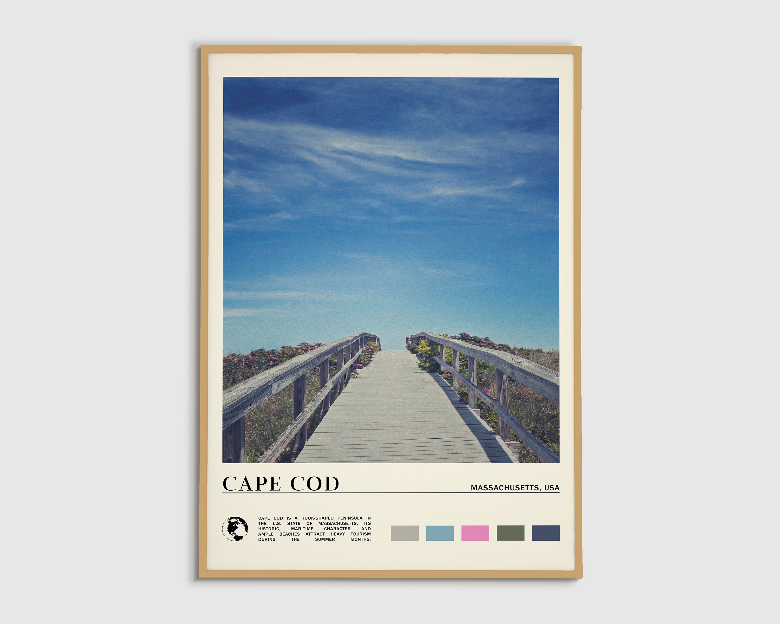 Digital Oil Paint, Cape Cod Print, Cape Cod Wall Art, Cape Cod Poster ...
