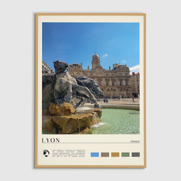 Lyon poster - Etsy France