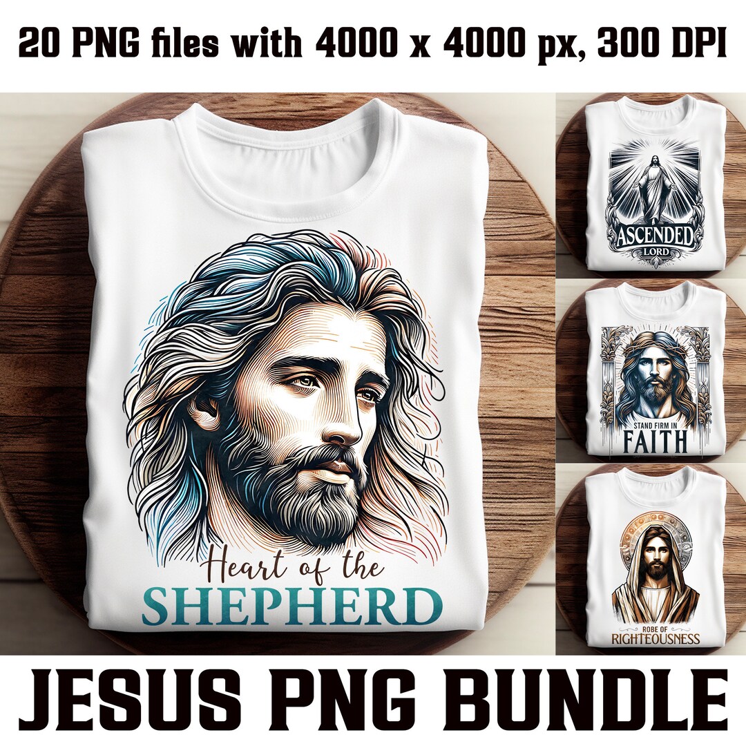 Jesus Themed PNG Collection, Christian Digital Art, Scripture Inspired ...