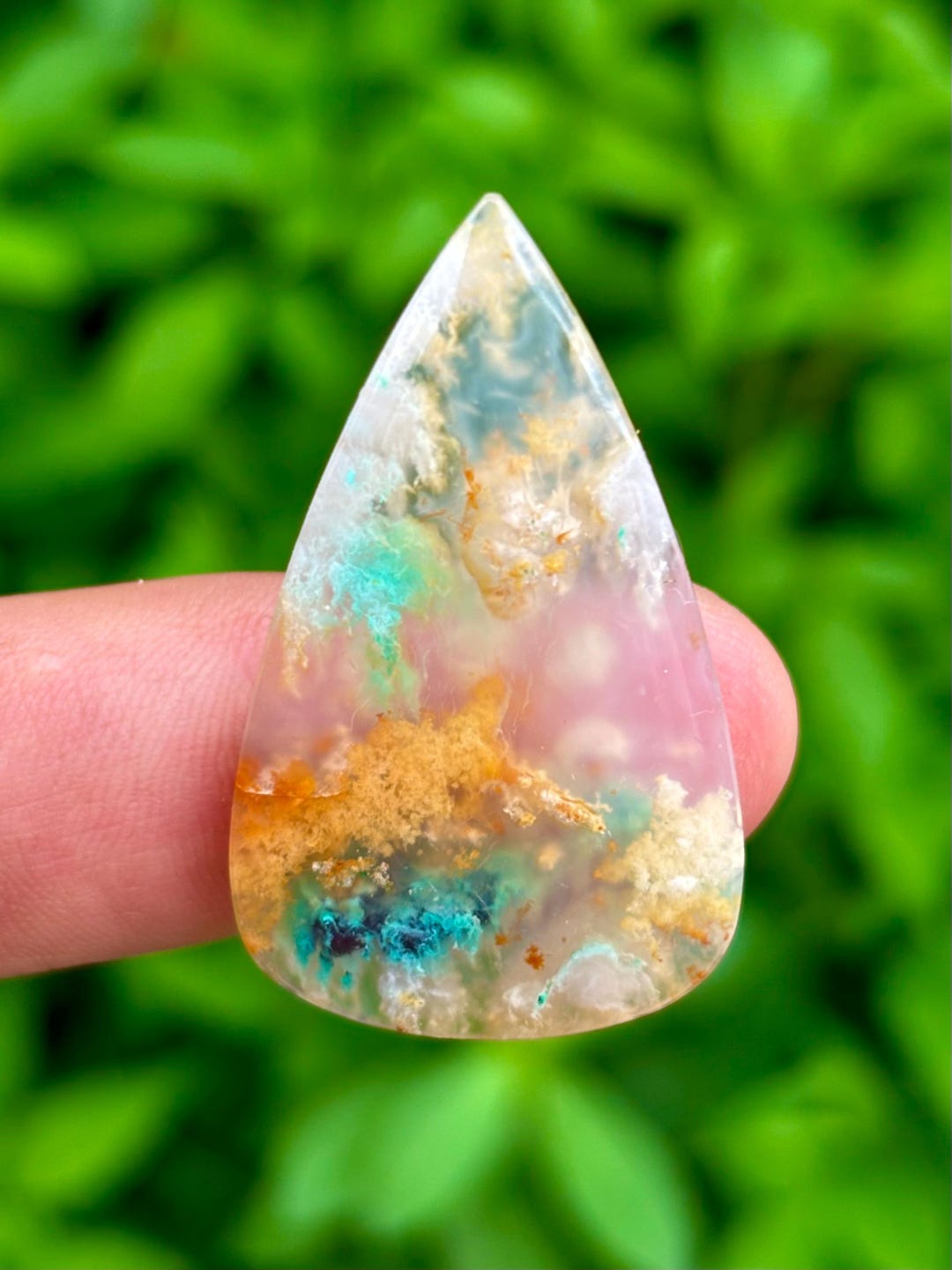 Special Edition Grade Scenic Terrarium Moss Chalcedony Chrysocolla ...