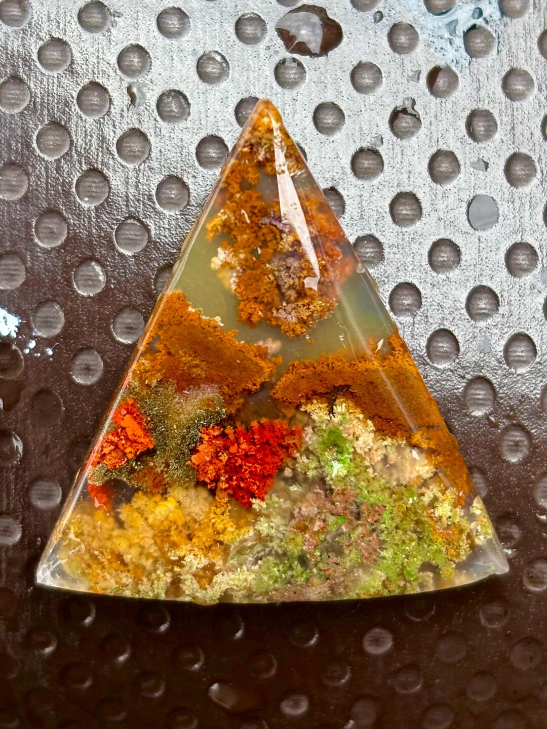 Special Edition Grade Scenic Terrarium Moss Chalcedony Cabochon Super ...