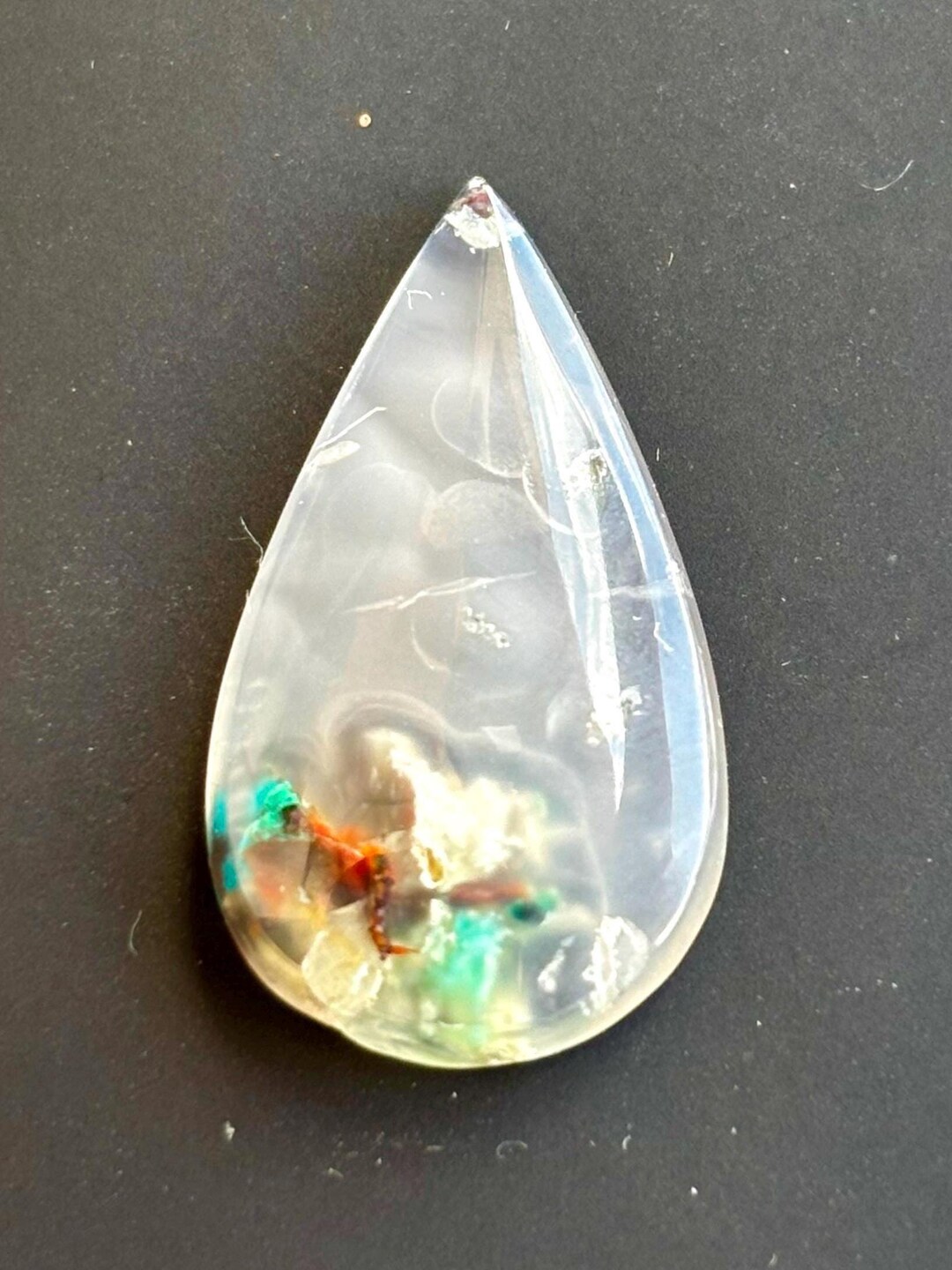 Aquadite Chrysocolla Copper on a Chalcedony Quartz - Etsy