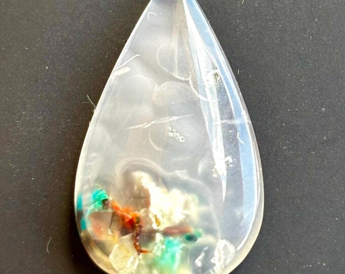 Aquadite Chrysocolla Copper on a Chalcedony Quartz - Etsy