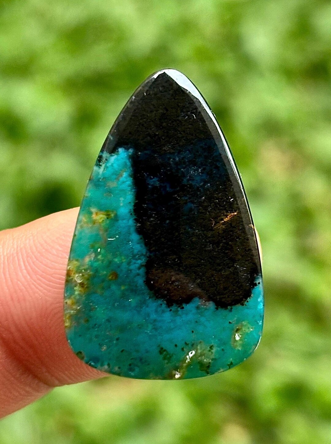 Bacan Gem Silica Cabochon: Indonesian Blue-green Stone - Etsy