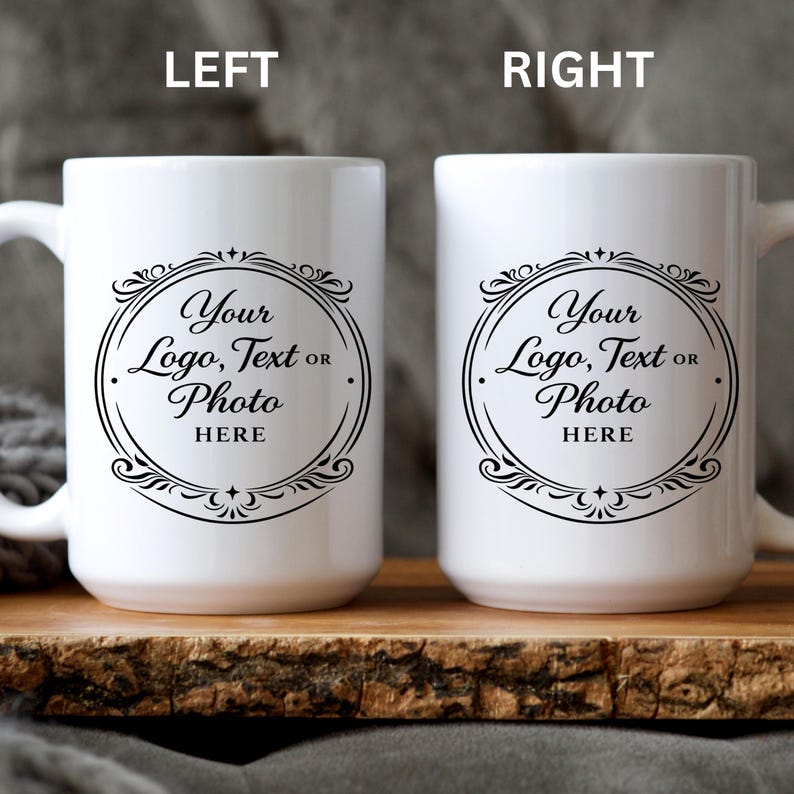 Custom Logo Mug, Personalized Photo Coffee Mug, Business Branding - Etsy