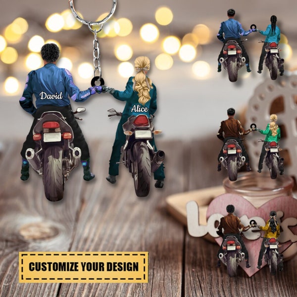 Motorcycle Keychain - Etsy