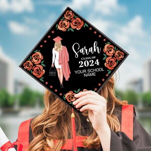 Personalized Class of 2024 Photo Graduation Cap Topper, Gift for Best ...