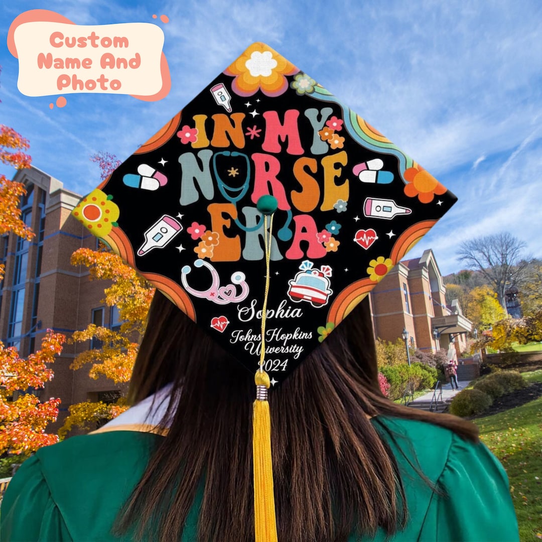Personalized Nurse in My Nurse Era Graduation Cap Topper, Gift for Best ...