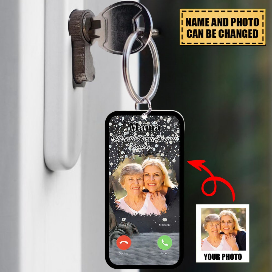 Personalized Memorial the Call I Wish I Could Make Acrylic Keychain ...