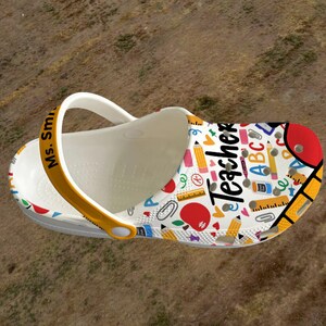 Personalized Teacher Clogs Shoes, Gift for Teacher, Inspire Cute Pretty ...