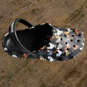 Personalized Name With Chicken Breeds Clogs Shoes, Birthday Gift for ...