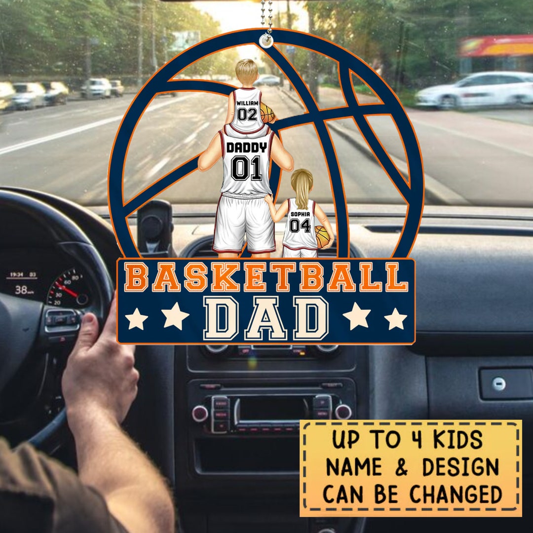Personalized Basketball Dad Ornament, Father's Day Gift for Sport Fan ...