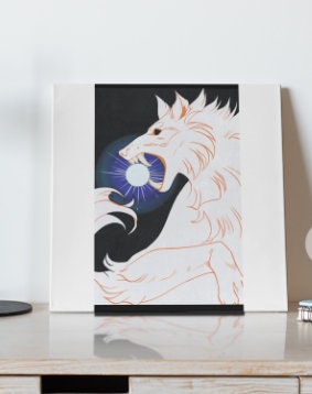 Hati, Moon Devourer, Norse Mythology Print, Skoll and Hati Poster, Moon ...