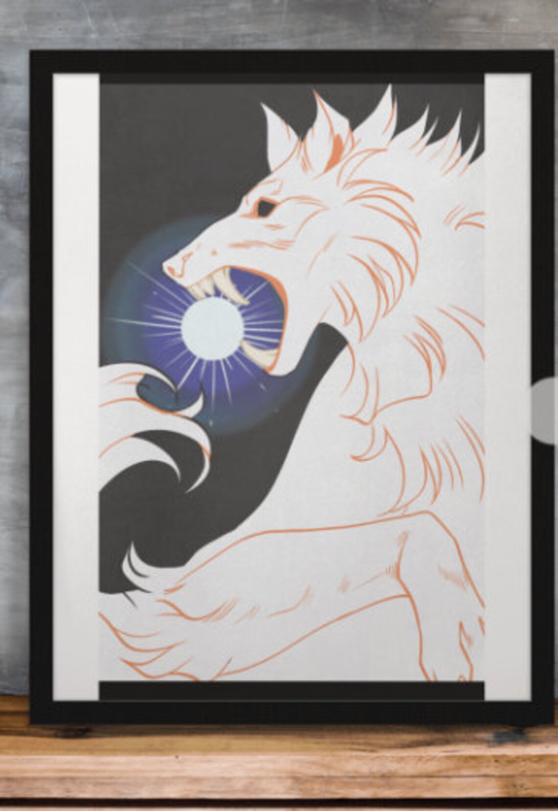 Hati, Moon Devourer, Norse Mythology Print, Skoll and Hati Poster, Moon ...