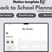 All-in-one Back-to-school Notion Planner | Timetable, Study Tools ...