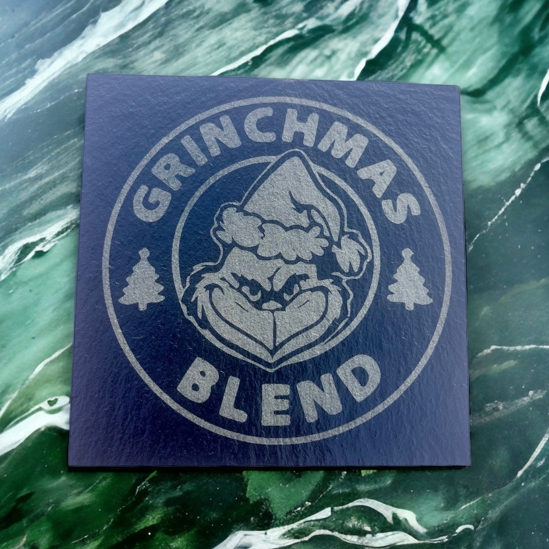 The Grinch ‘grinchmas Blend’ Slate Coaster - Etsy UK