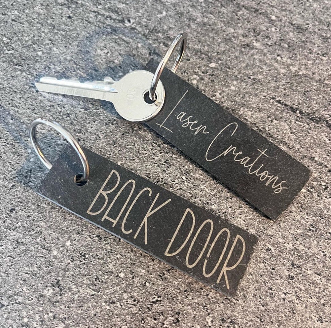 Personalised Slate Keyring - Etsy UK