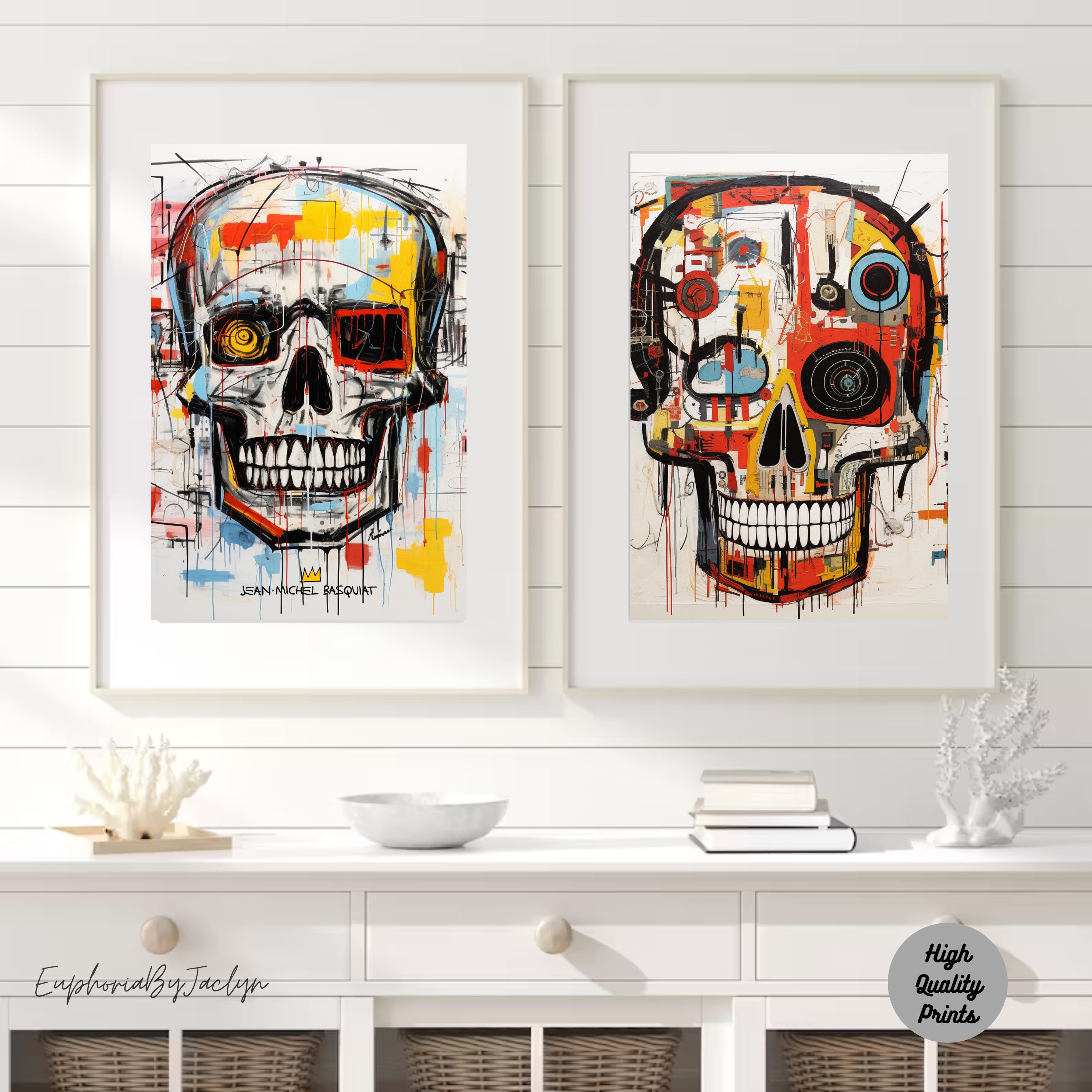 Basquiat Graffiti Skull