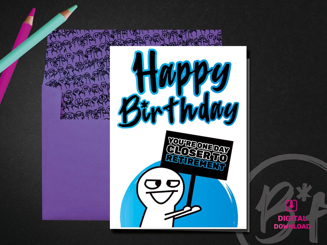 Printable Birthday Card for Coworker Happy Birthday You Are - Etsy