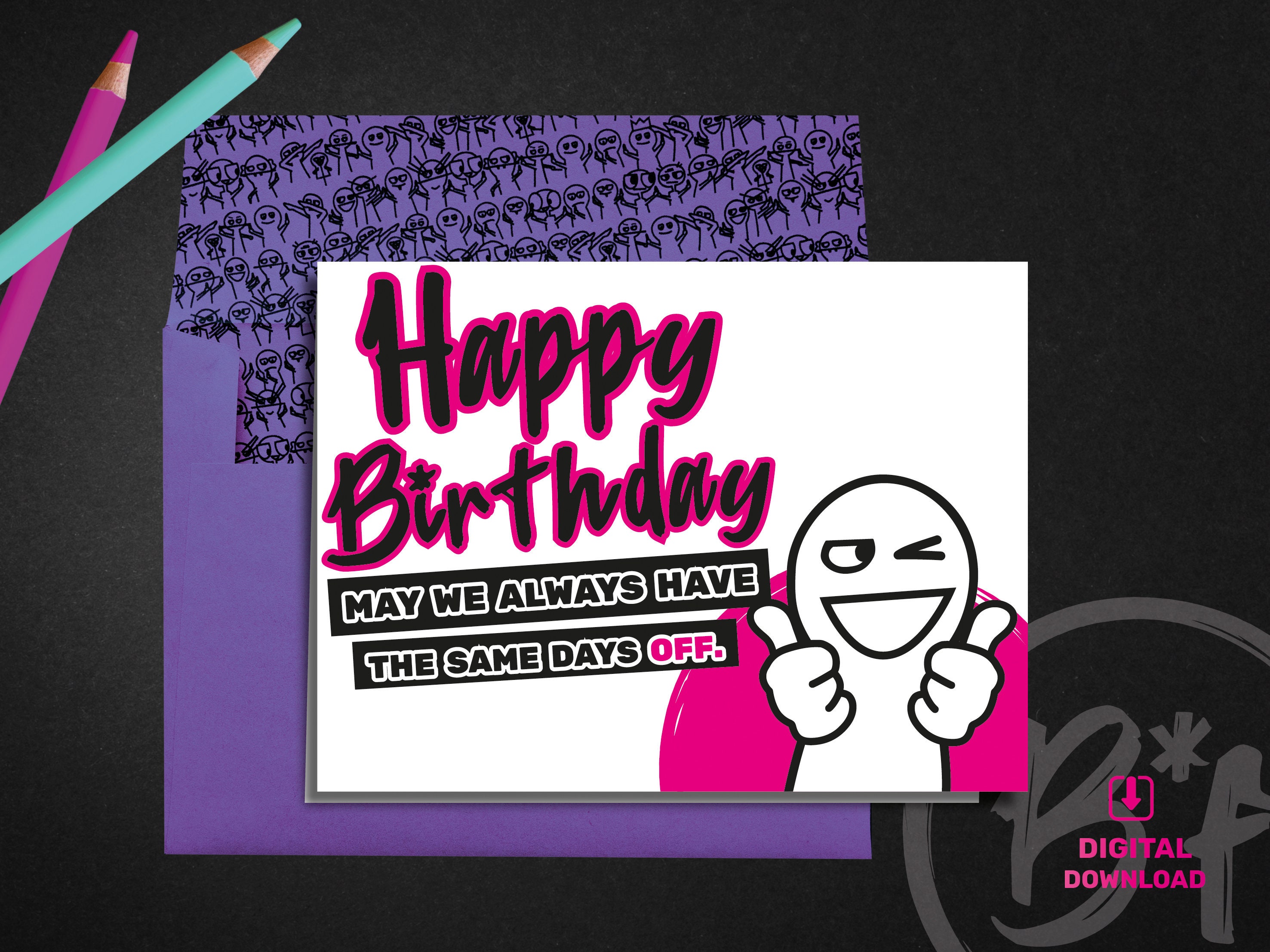 Printable Birthday Card for Coworker Happy Birthday May We Have Always ...
