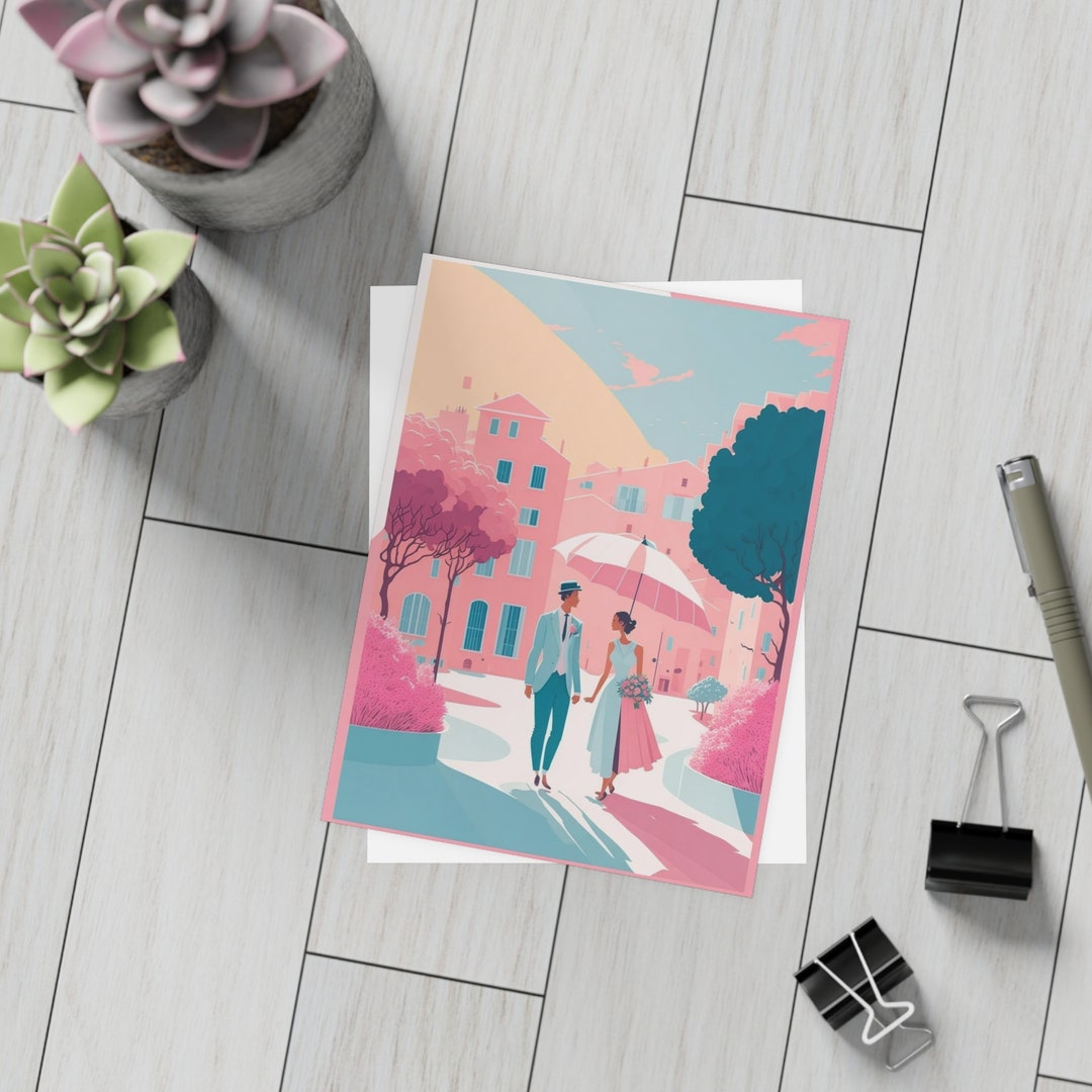 French Riviera Postcard Bundles envelopes Included for Invitations ...