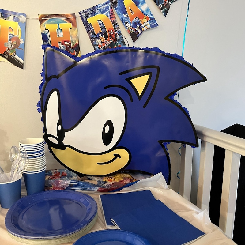 Sonic pinata - Etsy México