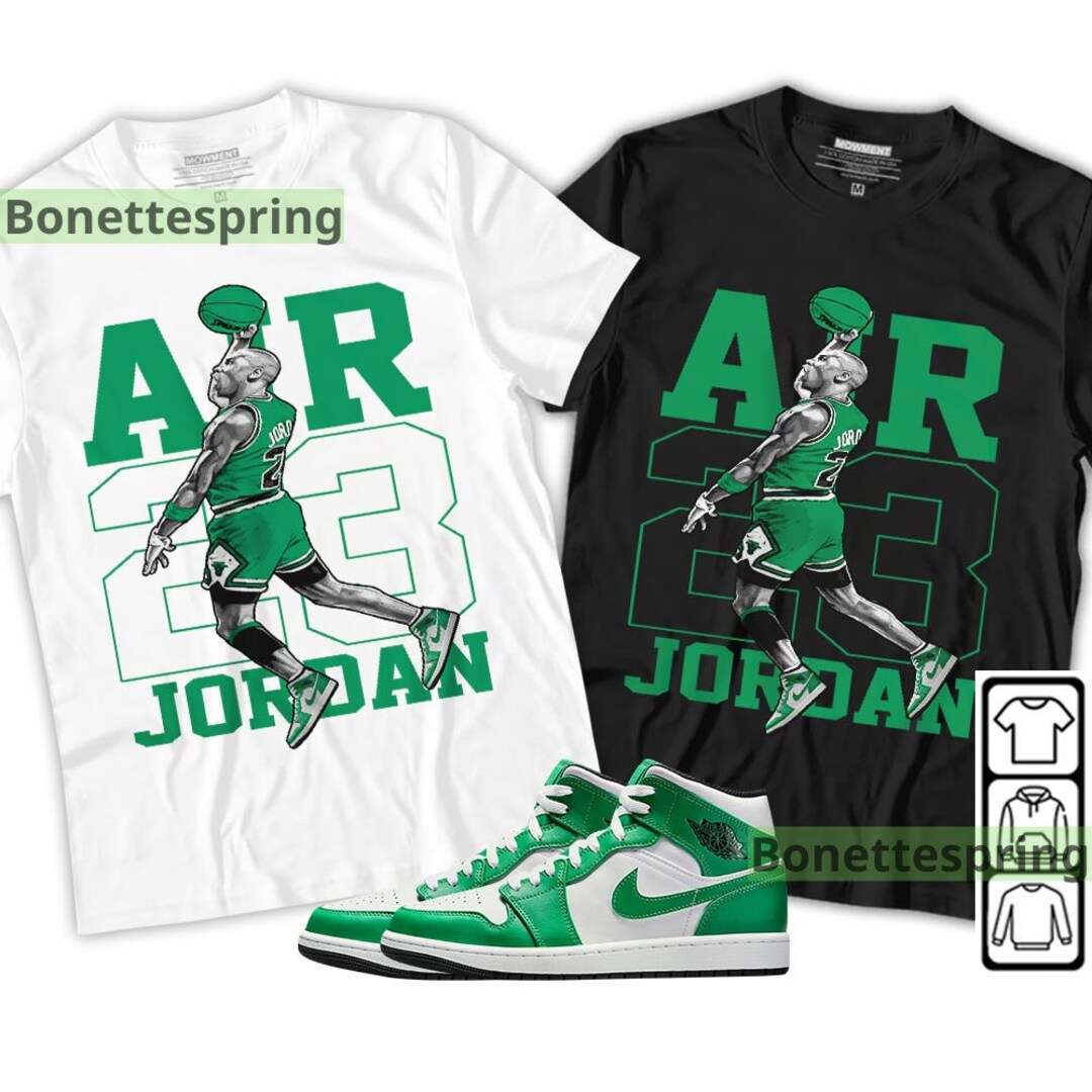 Jordan Goat Number 23 Unisex Shirt to Match Sneaker Lucky Green 1s Tee ...