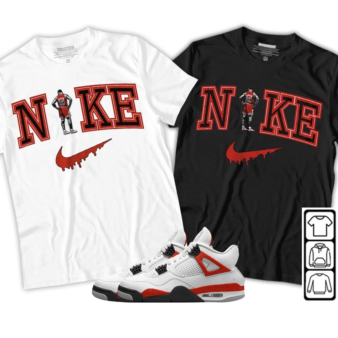 GOAT 23 Basketball Unisex Shirt to Match Sneaker Red Cement 4s Tee ...