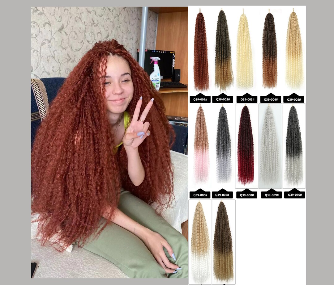 DIY Crochet Hair Braids 28inch Deep Curly Braiding Hair - Etsy
