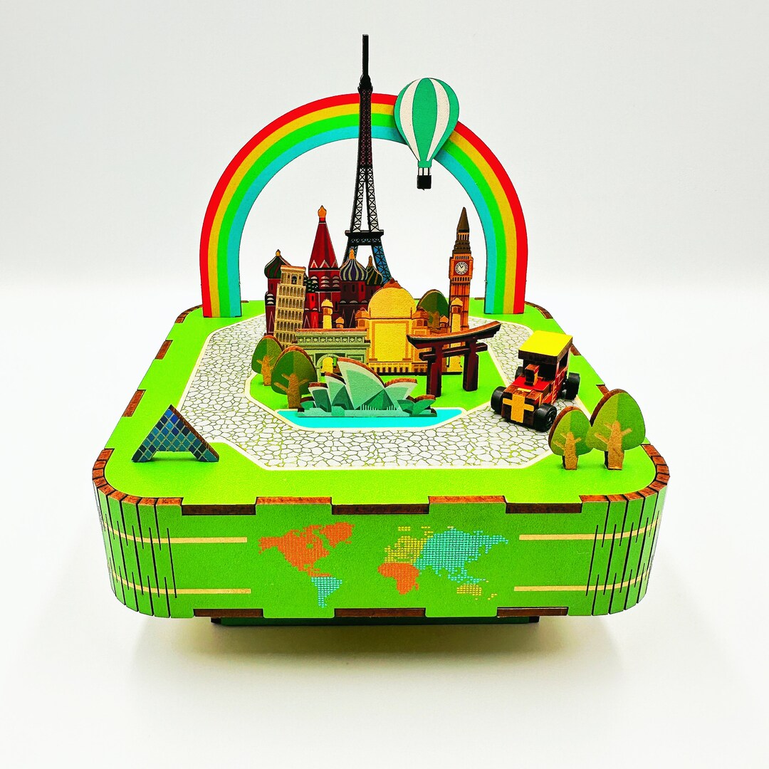 DIY Wooden Carousel Music Box Handcrafted Keepsake Box for - Etsy