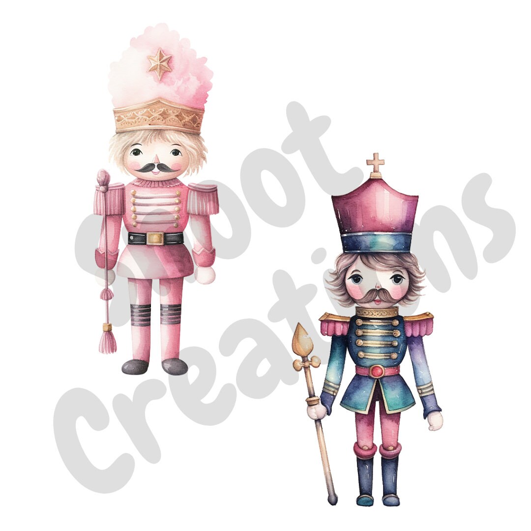 Cute Watercolor Nutcracker Clipart Colorful PNG Transparent Christmas ...