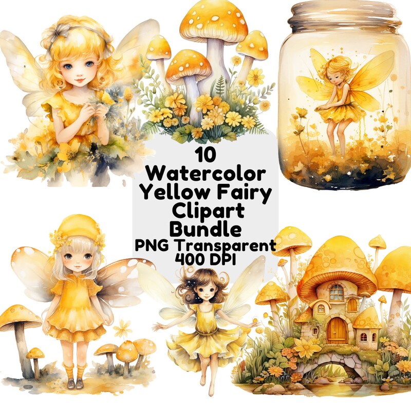 Yellow Fairy - Etsy