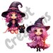 Halloween Clipart Pink Pumpkins Halloween Flower Spooky Clipart Witches ...