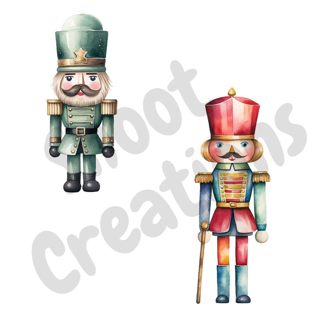 Cute Watercolor Nutcracker Clipart Colorful PNG Transparent Christmas ...