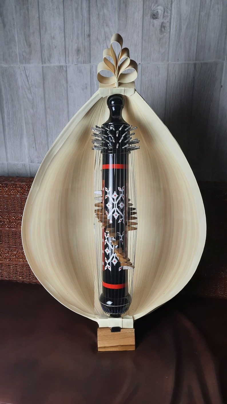 Sasando Acoustic, Handmade Bamboo Tube Harp, String Musical Instrument ...