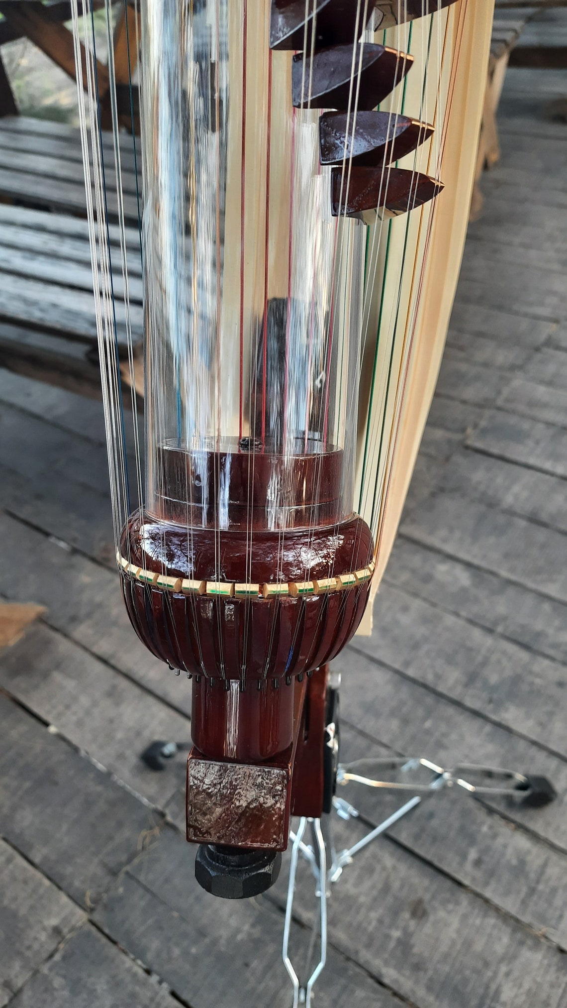 Handmade Transparent Sasando Electric Harp, Tube Harp, Zither, Guzheng ...